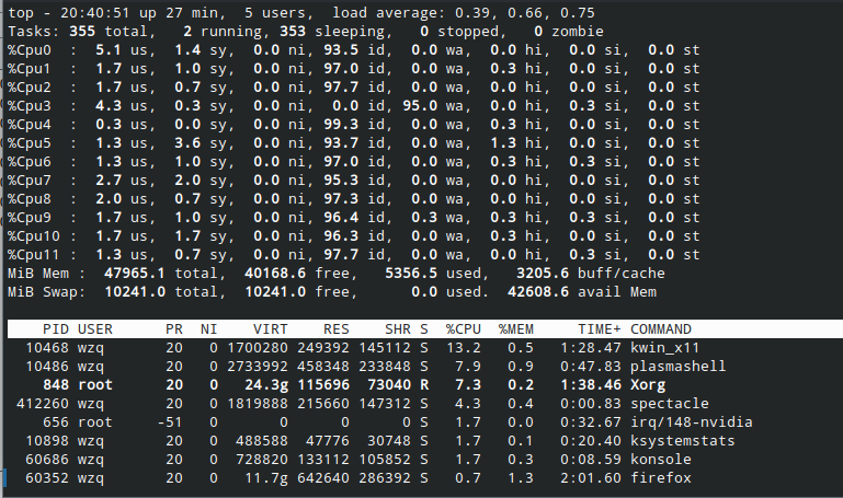 [SOLVED]High iowait on a random CPU core, but no high IO process found / Kernel & Hardware ...